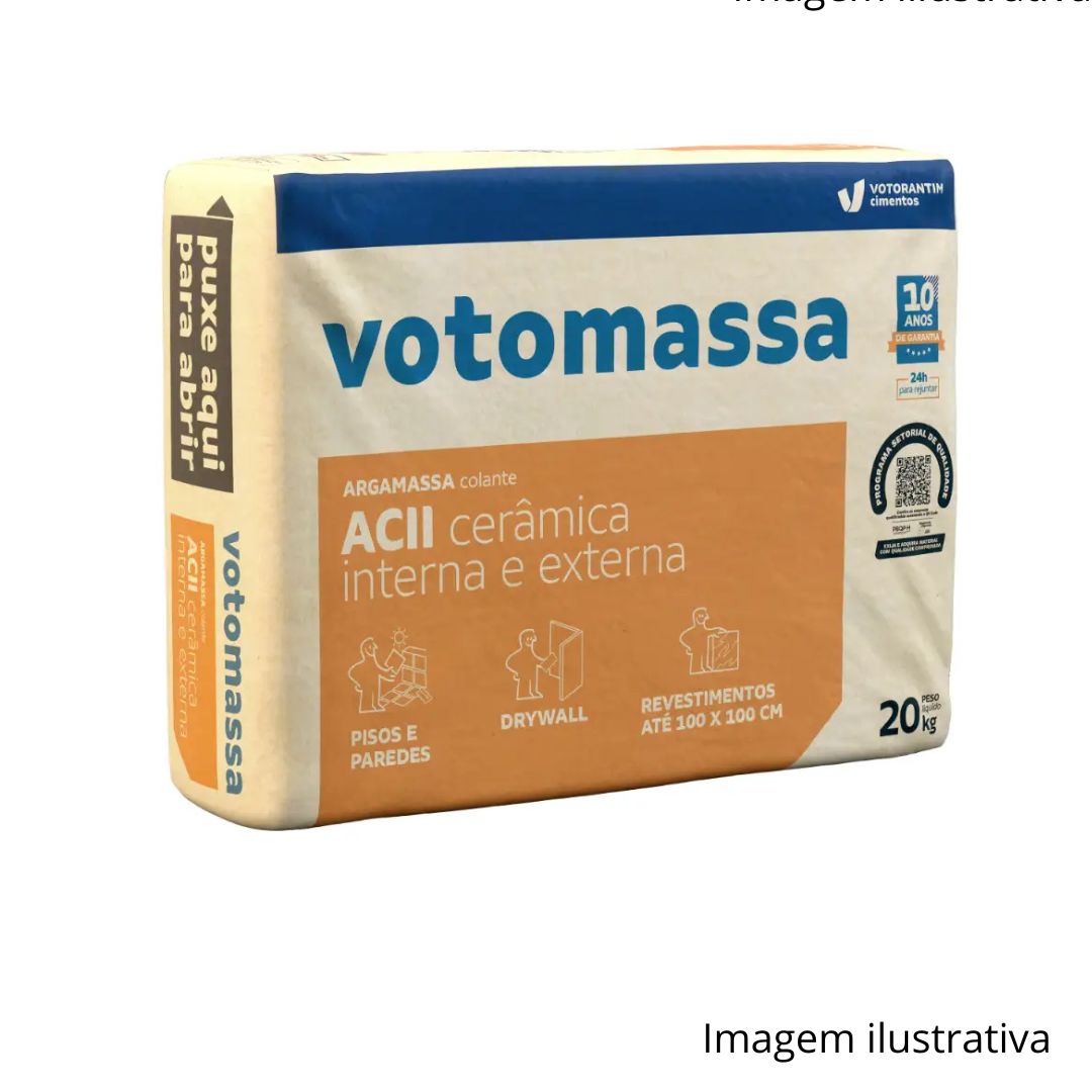 Argamassa Votomossa Externa AC2 Cinza 20kg Votoram - Franzana